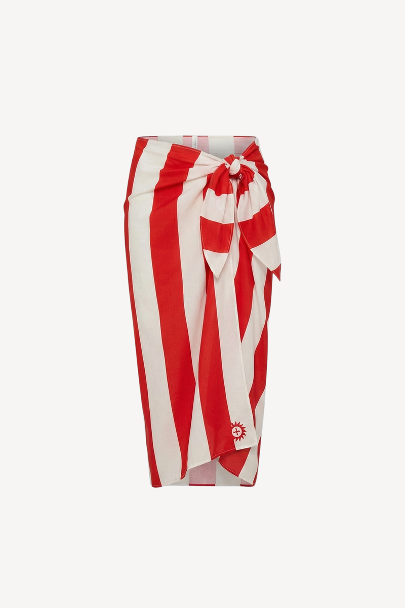 Stylish Red Stripe Sarong - Perfect for Beach & Pool Days!